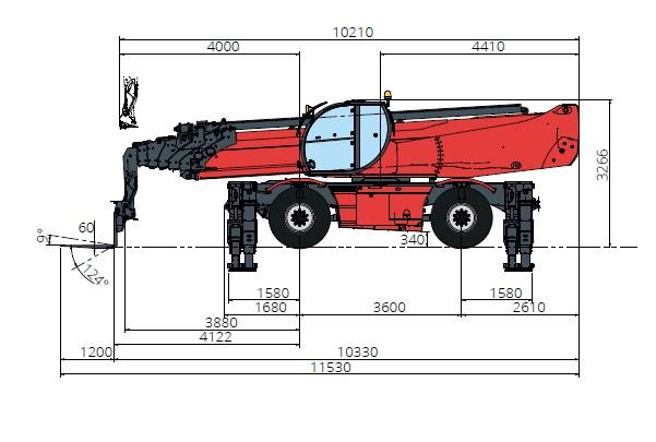 Телескопический погрузчик Magni RTH 6.51 SH - купить полноповоротный ...